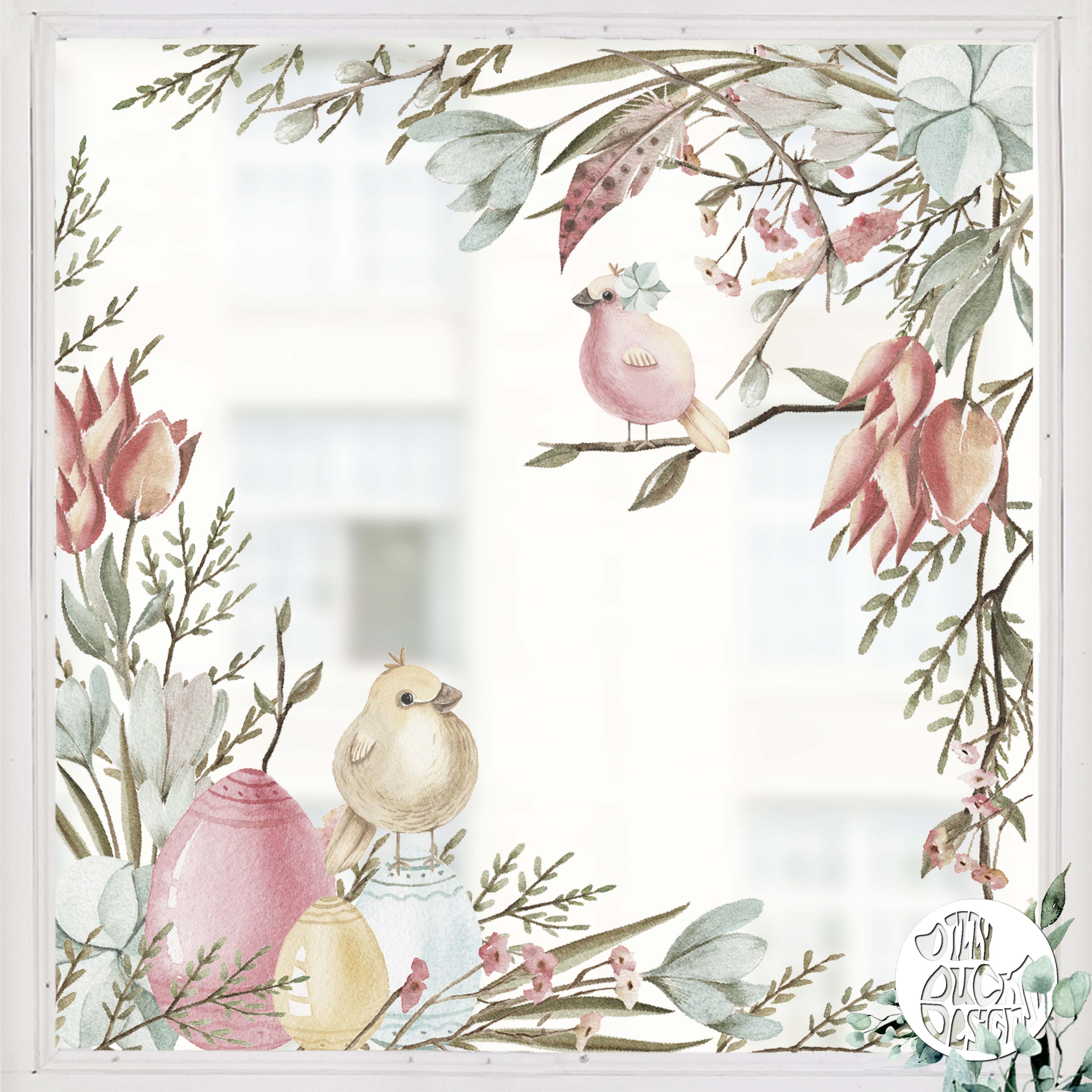 WINDOW FILM | Easter Corners – Dizzy Duck Designs
