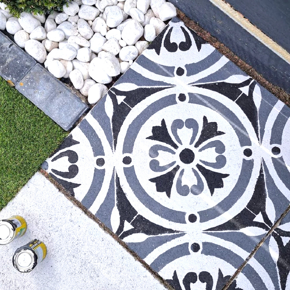 Square Patio Slab Stencils – Dizzy Duck Designs