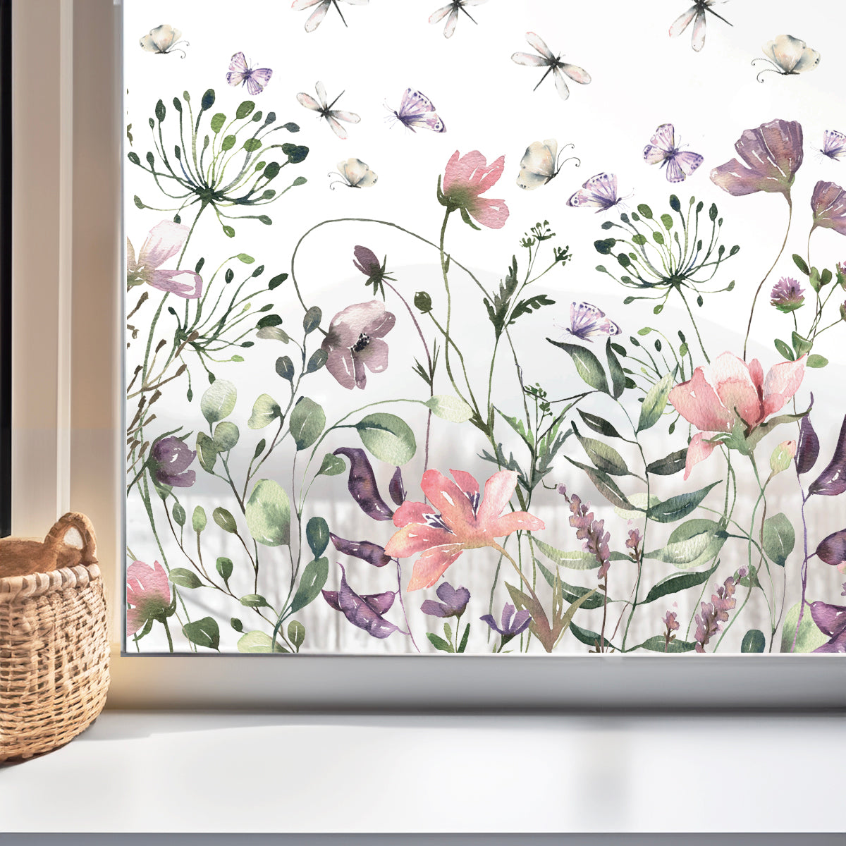 Summer Flowers Shop Window Decal Border (Bottom) – Dizzy Duck Designs