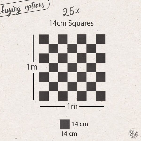 Checkerboard Wall Decal Set – Dizzy Duck Designs