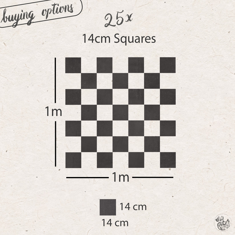 Checkerboard Wall Decal Set – Dizzy Duck Designs