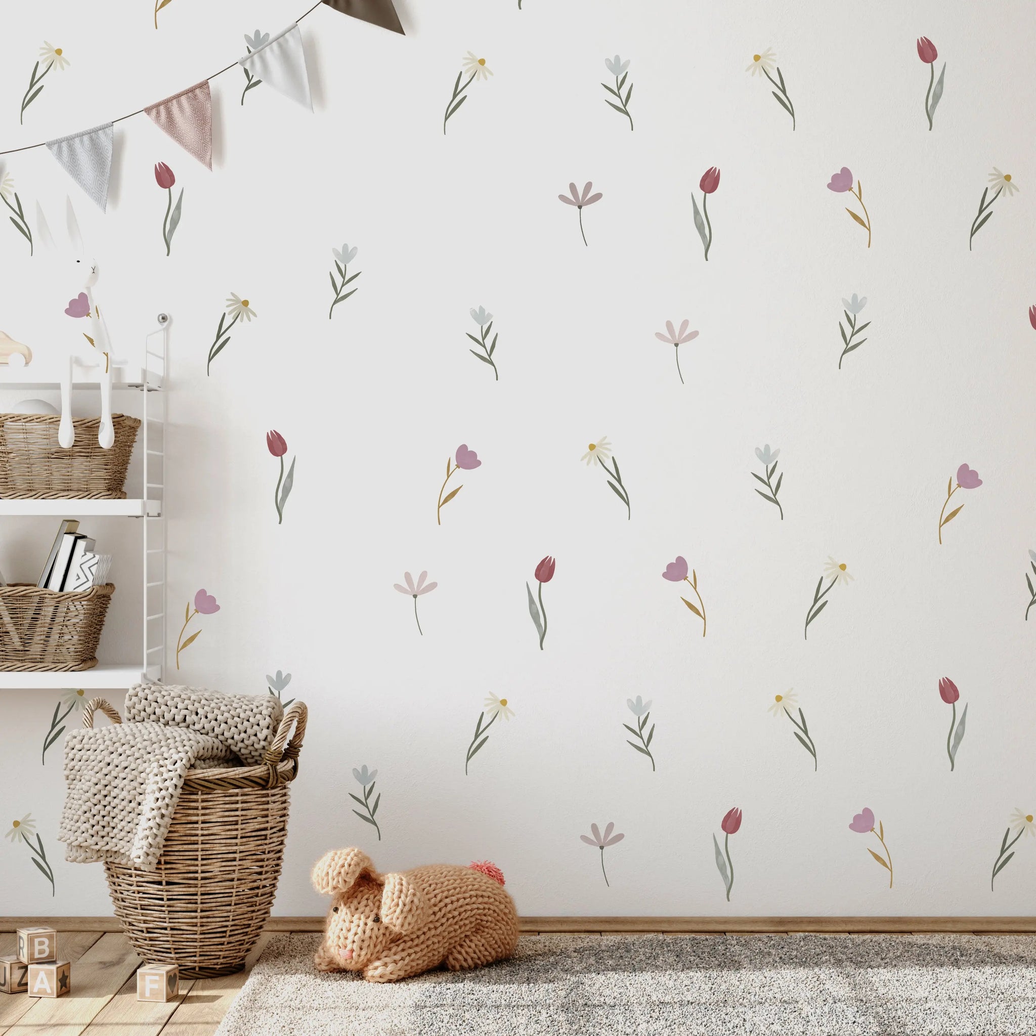 Mixed Flower Wall Decal Set – Dizzy Duck Designs