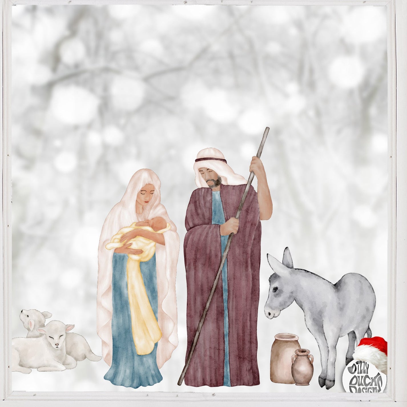 Nativity Scene Decal Set – Dizzy Duck Designs