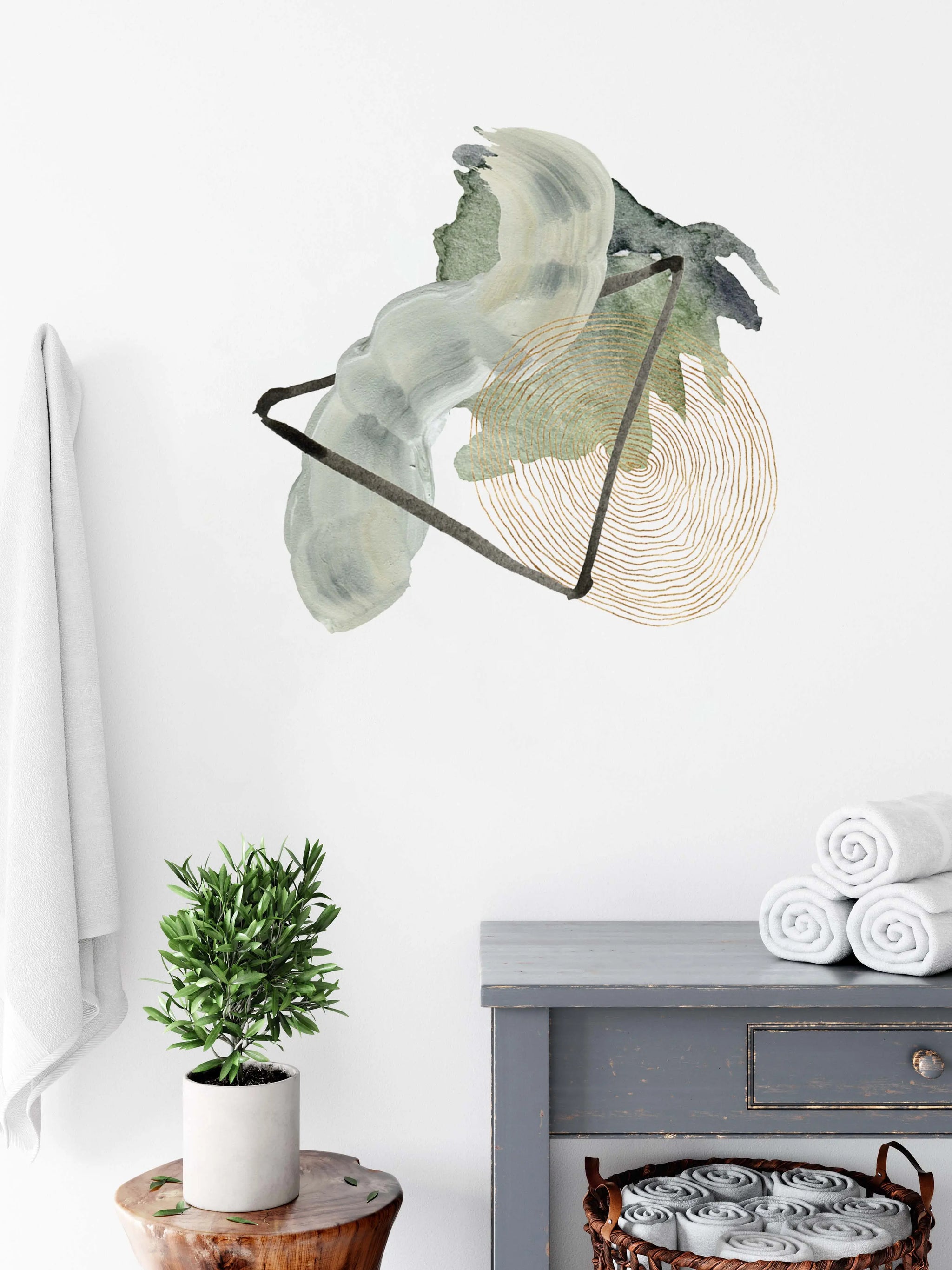 Abstract Triangle Wall Decal – Dizzy Duck Designs