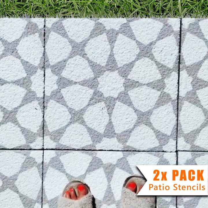 STENCIL | Patio Slab – Dizzy Duck Designs