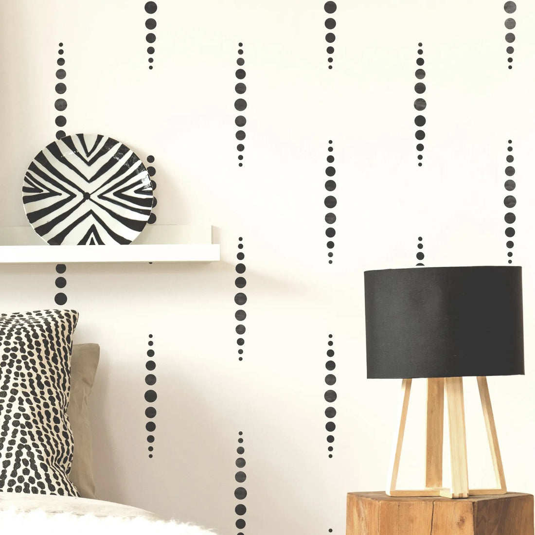 Boho Bead Wall Stencil – Dizzy Duck Designs