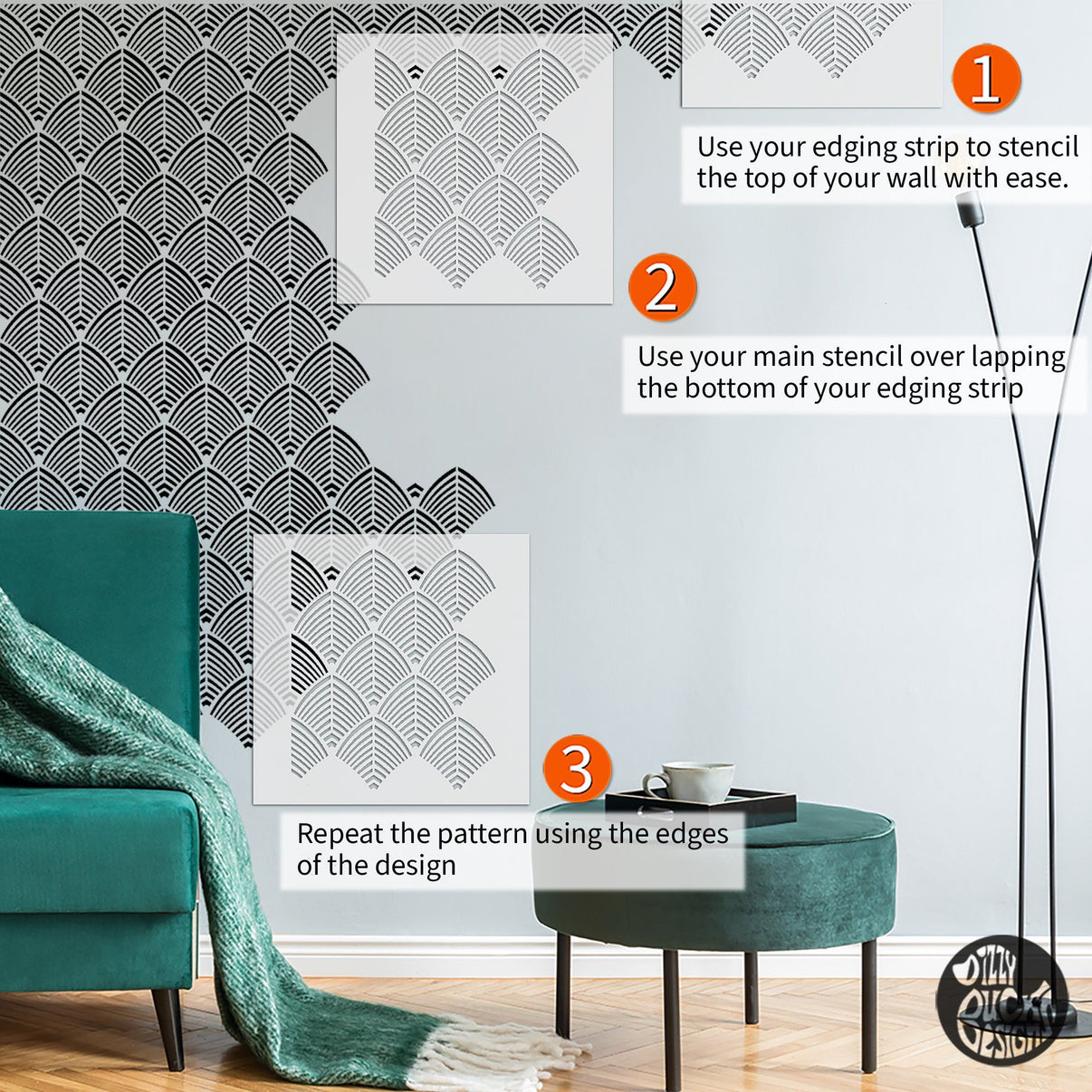 CHAPLIN Wall Stencil – Dizzy Duck Designs