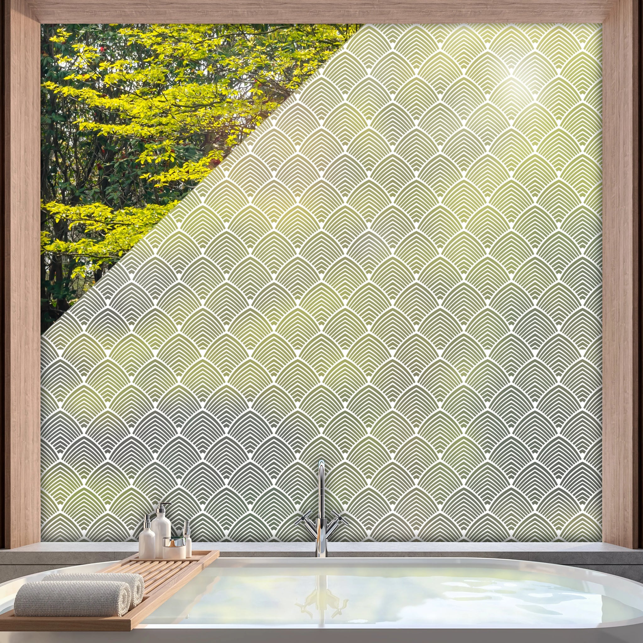 Chaplin Frosted Window Privacy Panel – Dizzy Duck Designs