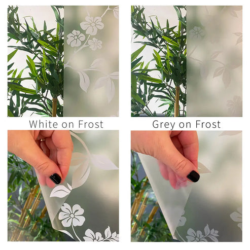 Chinoiserie Frosted Window Privacy Panel – Dizzy Duck Designs