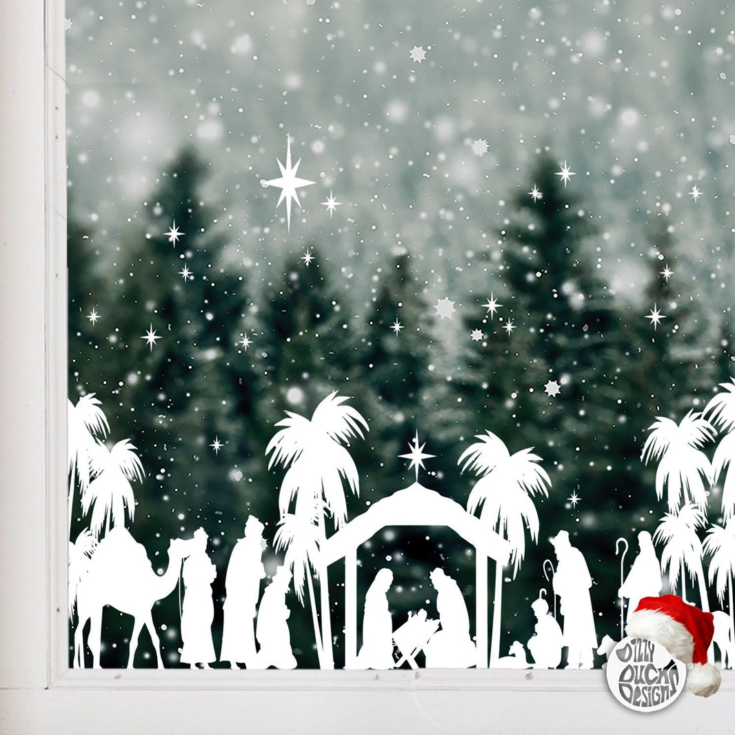 Winter / Christmas Window Decals – Dizzy Duck Designs
