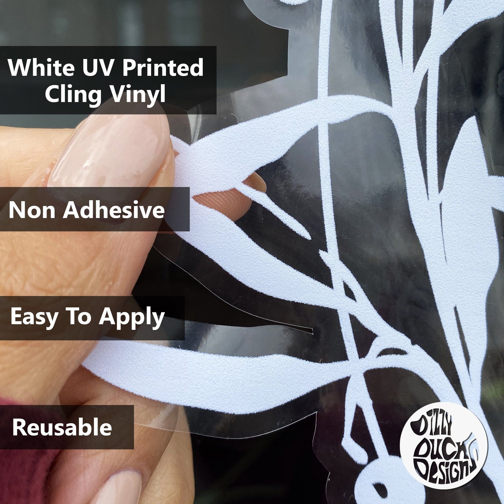 Christmas Village (Tall) Window Decal – Dizzy Duck Designs