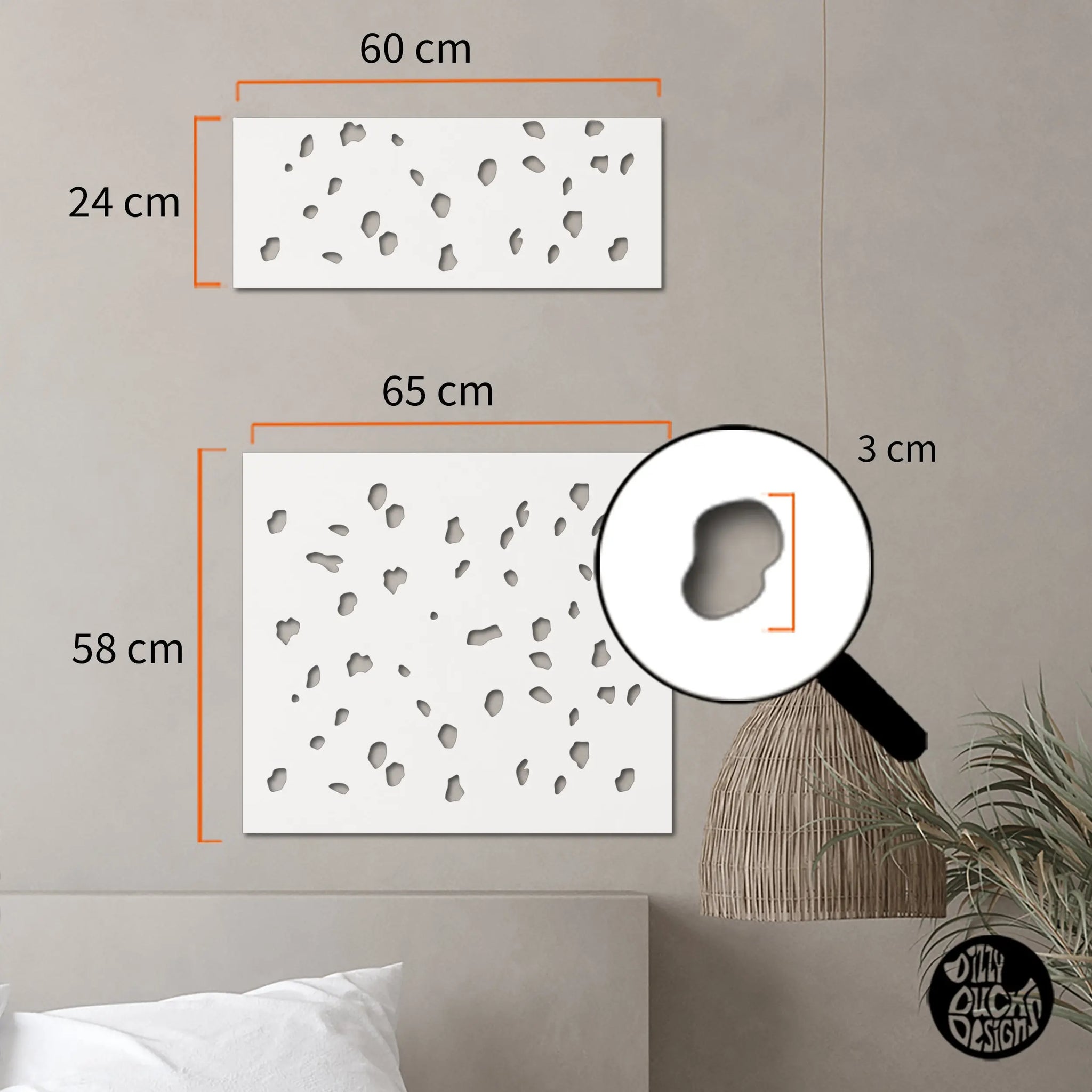 Dalmatian Spot Wall Stencil – Dizzy Duck Designs