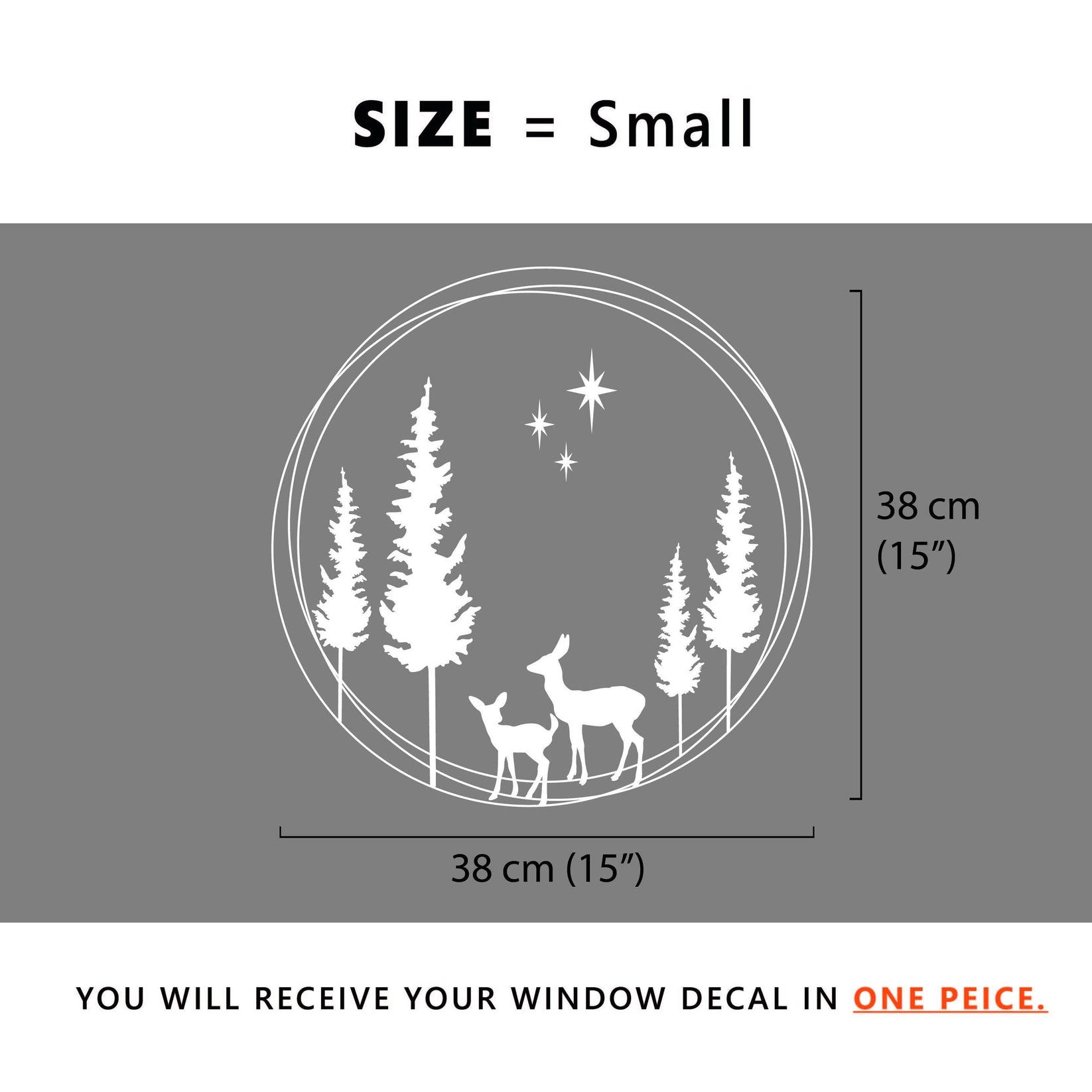 Deer Ring Window Decal – Dizzy Duck Designs