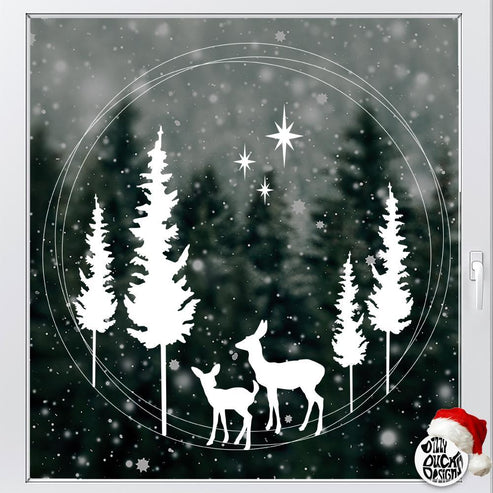 Deer Ring Window Decal – Dizzy Duck Designs
