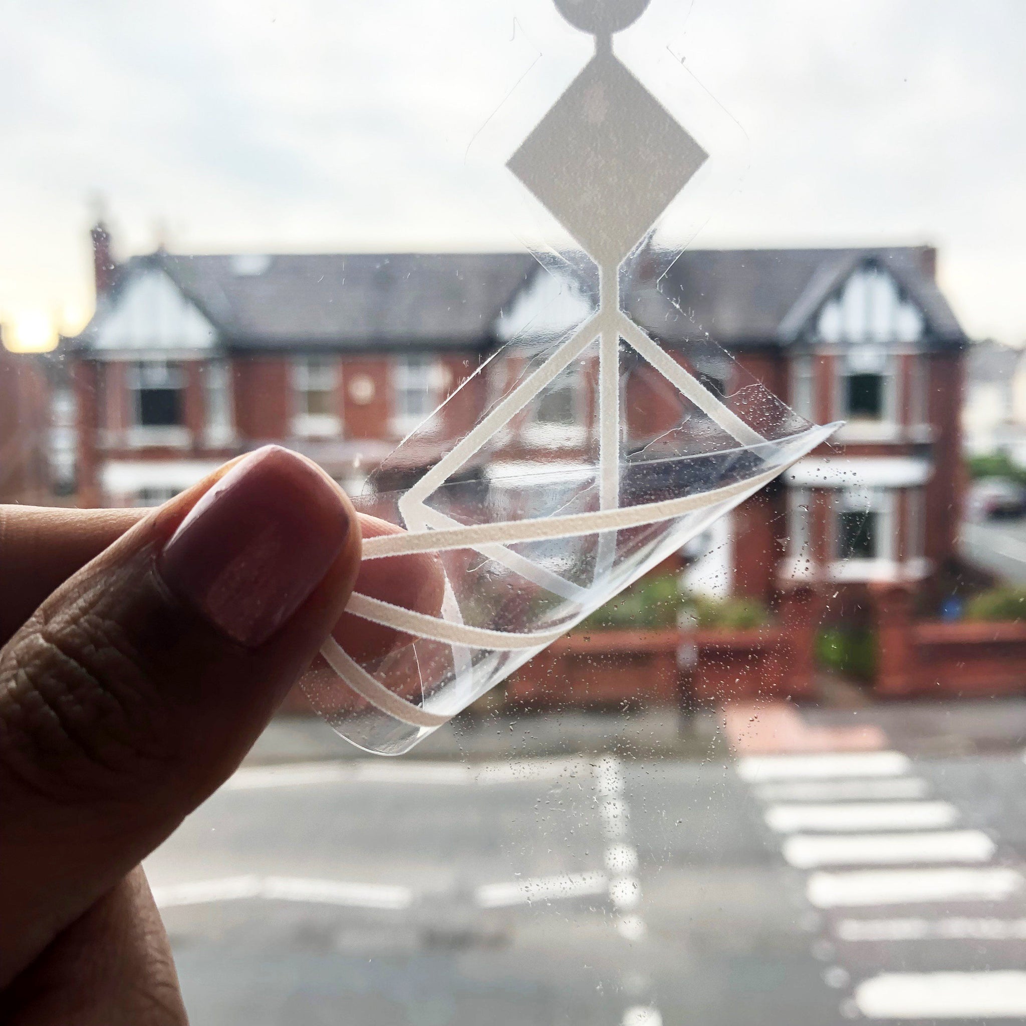 Diamond Bauble Christmas Window Decal Panel – Dizzy Duck Designs