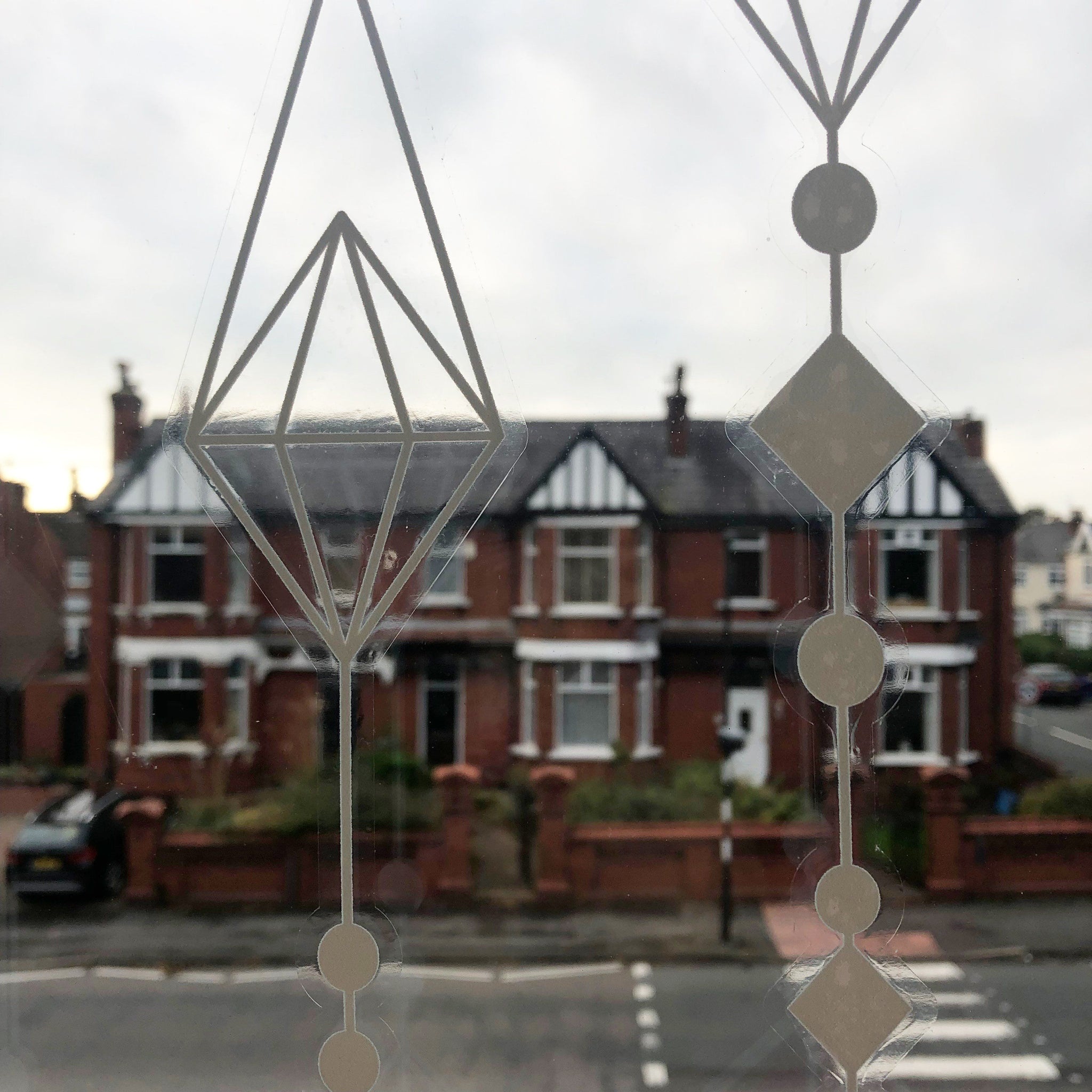 Diamond Bauble Christmas Window Decal Panel – Dizzy Duck Designs