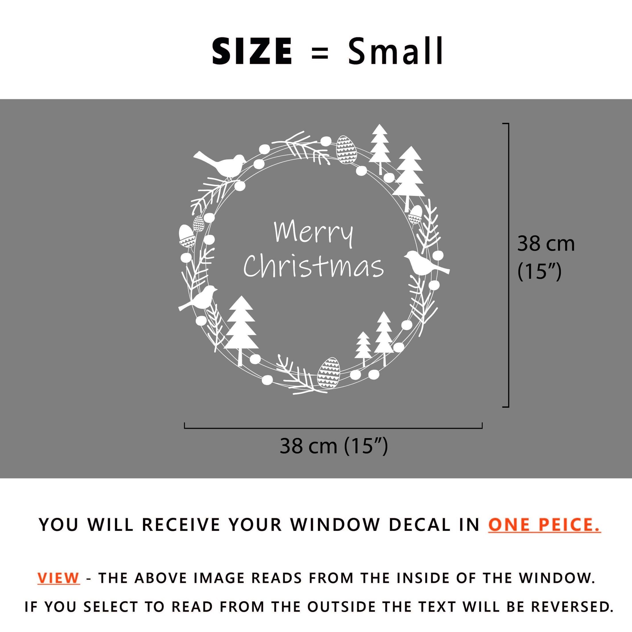 Forest Christmas Window Decal – Dizzy Duck Designs