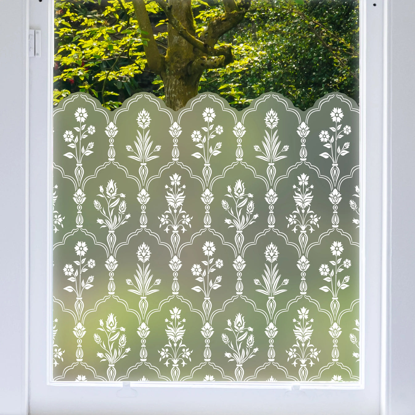 Hamedan Frosted Window Privacy Border – Dizzy Duck Designs