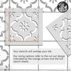 JANNAH Tile Stencil – Dizzy Duck Designs
