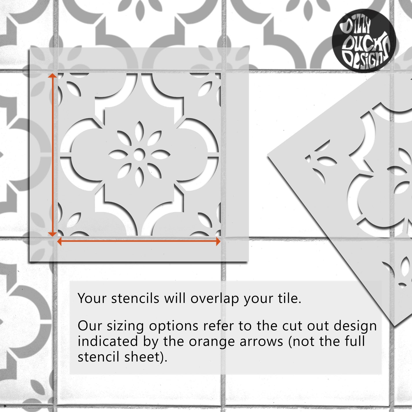 JANNAH Tile Stencil – Dizzy Duck Designs