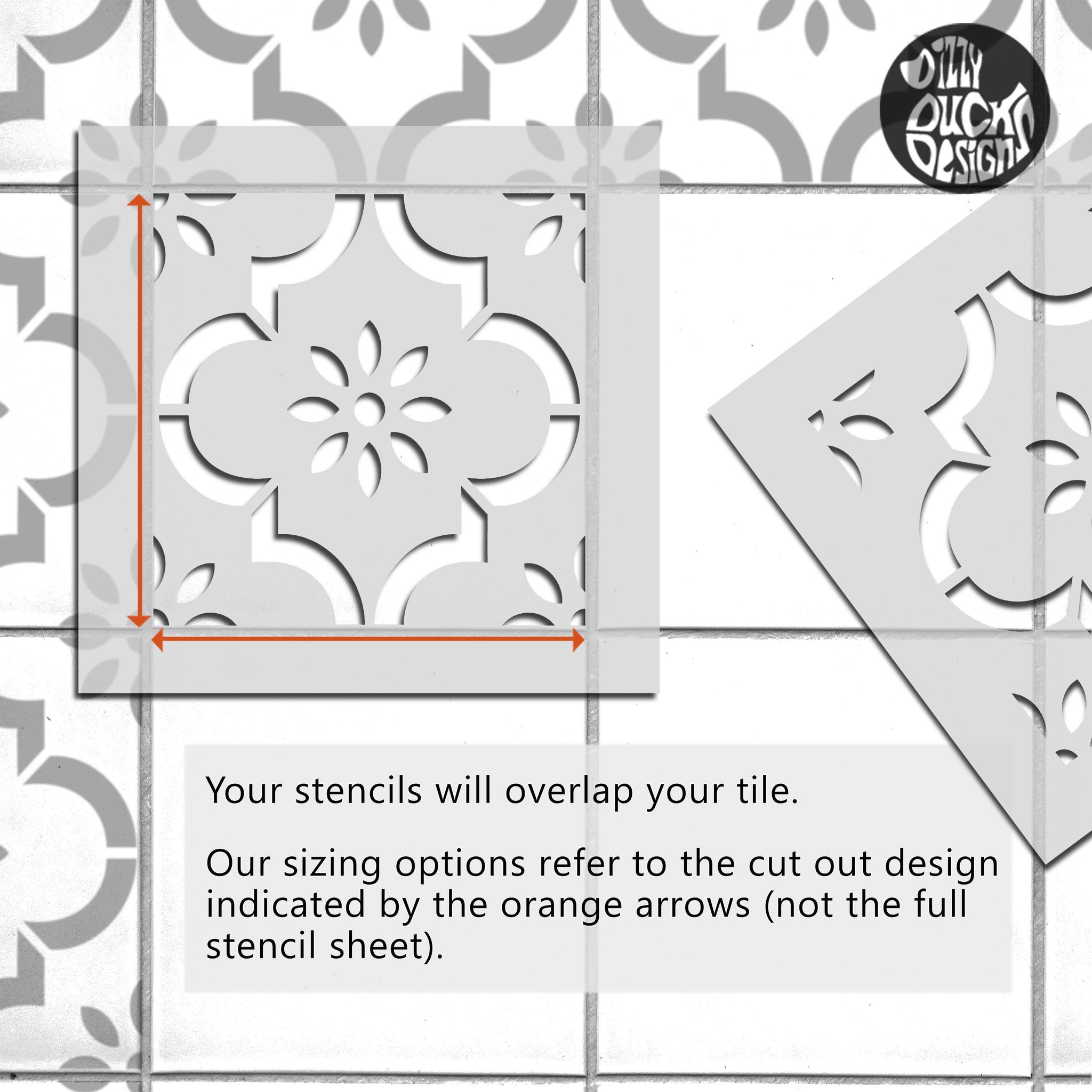 JANNAH Tile Stencil – Dizzy Duck Designs