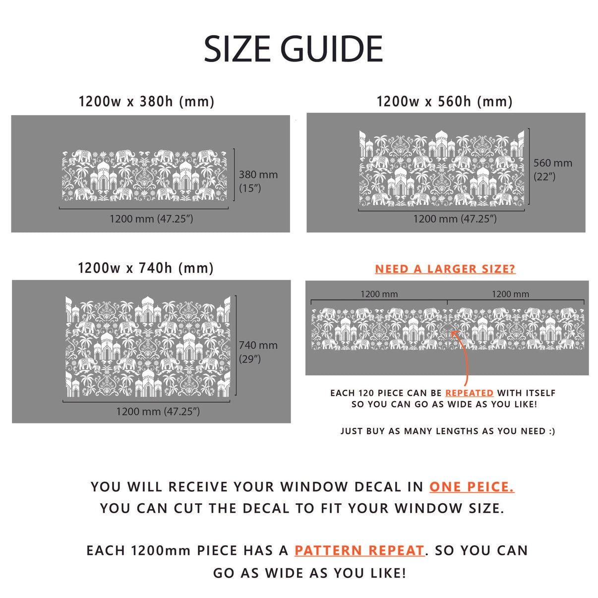 Mumbai Frosted Window Privacy Border – Dizzy Duck Designs