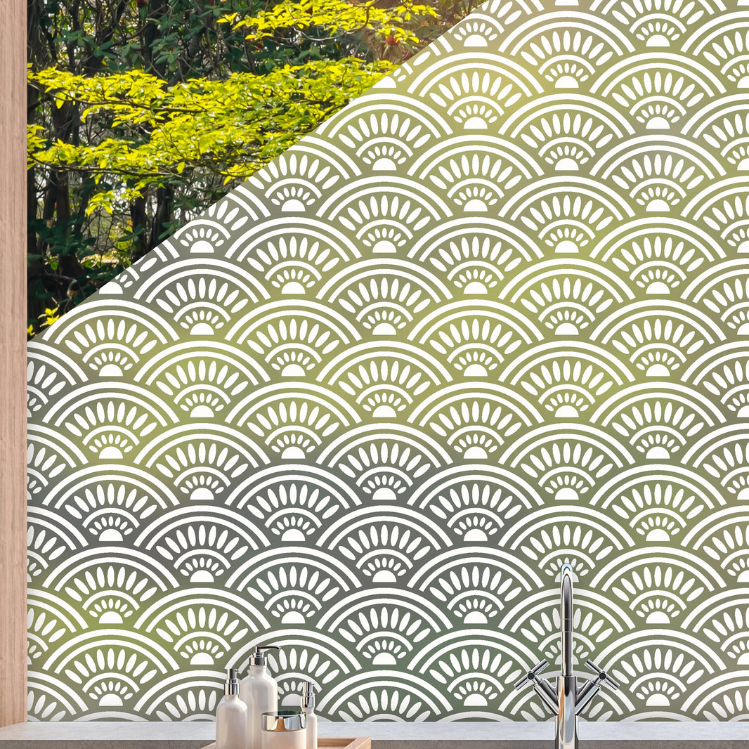 WINDOW FILM | Frosted Art Deco Panels – Dizzy Duck Designs