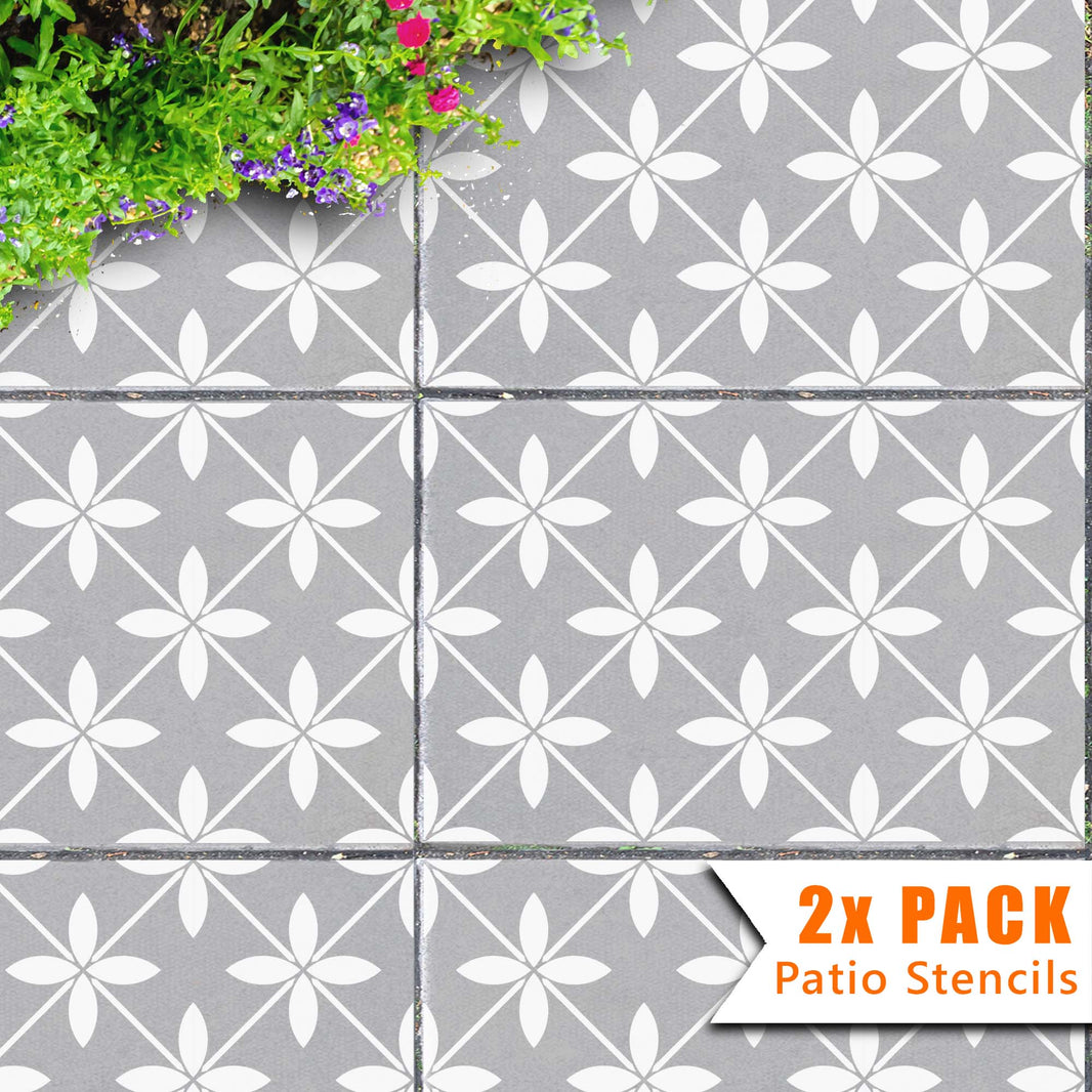 STENCIL | Rectangular Patio Slabs – Dizzy Duck Designs