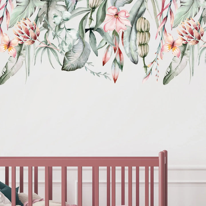 Floral Border Wall Decals – Dizzy Duck Designs