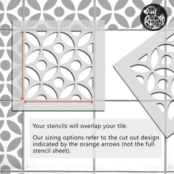 Tsunagi Spot Tile Stencil – Dizzy Duck Designs