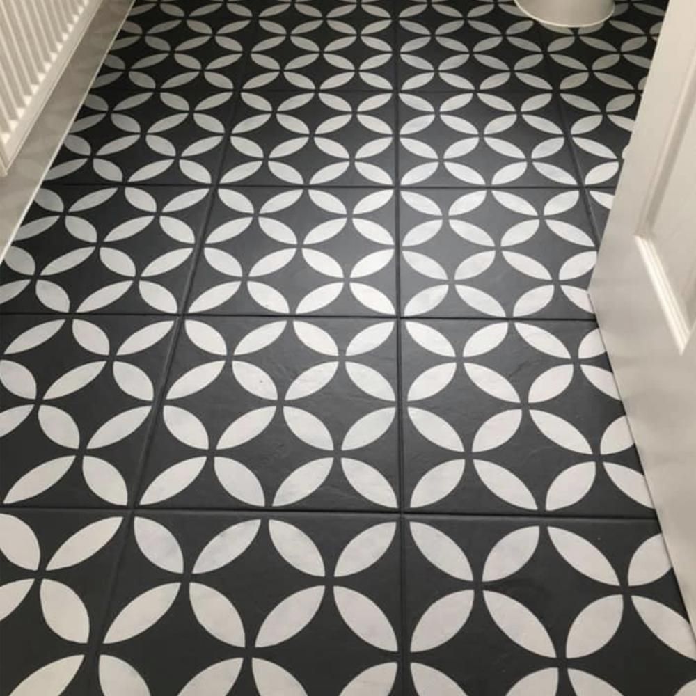 Tsunagi Tile Stencil – Dizzy Duck Designs