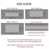 Zamora Frosted Window Privacy Border – Dizzy Duck Designs